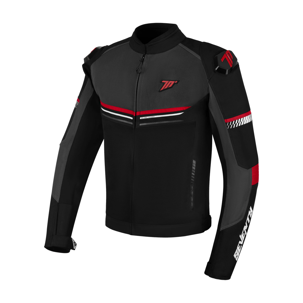 CHAQUETA SD-JR60 THUNDER HOMBRE NEGRO/ROJO/BLANCO – MT Helmets