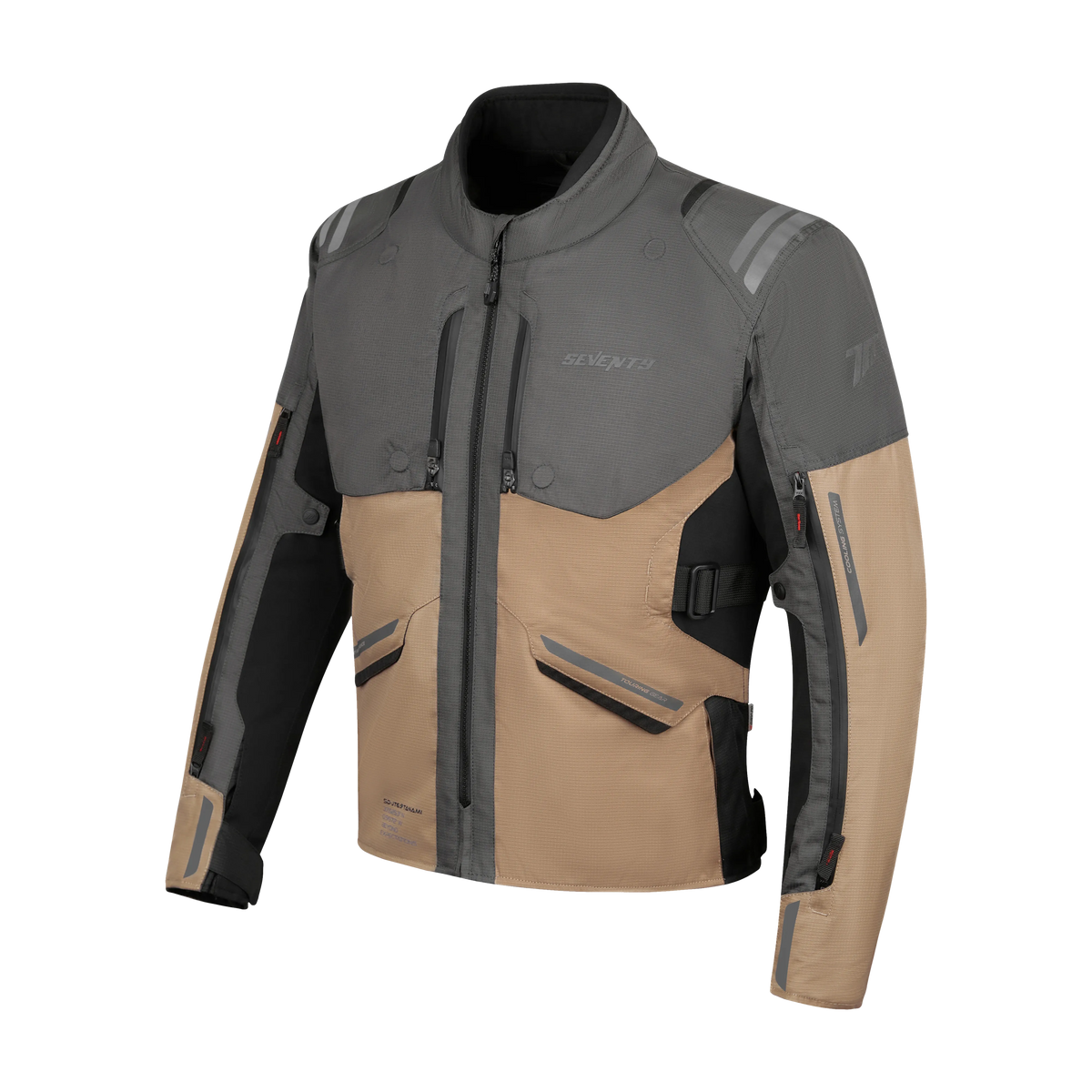 CHAQUETA SD-JT67 TANAMI HOMBRE GRIS OSCURO/ARENA – MT Helmets